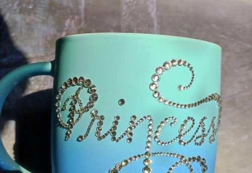 Кружка со стразами " Princess "