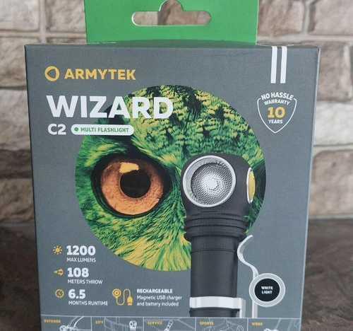 Фонарь Armytek Wizard C2 Magnet USB (F08901C)