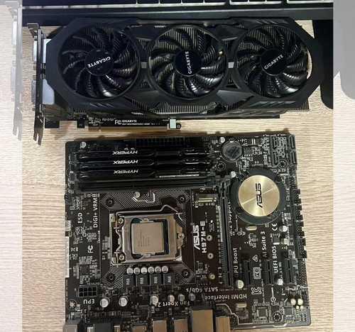 Asus h97m e/i5 -4570/озу 12 гб/ gtx 970