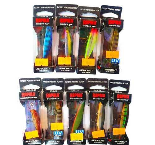 Воблеры Rapala Jerkbait SDR Shadow Rap Slow Sinkin