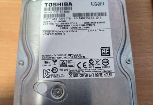 500 гб Внутренний жесткий диск Toshiba DT01ACA050