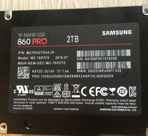 SSD 256 512 1tb 2tb Samsung 850 860 EVO PRO MLC