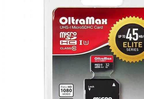 Карта памяти microsdhc 32Gb OltraMax, Elite, Class