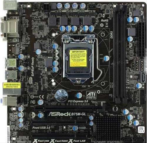 Материнская плата lga 1155 asrock с процессором i7