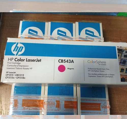 Картридж hp CB543A малиновый оригинальный