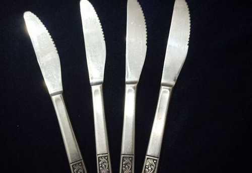 Столовые ножи из нержавейки СССР 4 шт набор лот