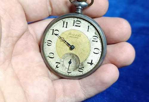 Perret fils brenets старинные карманные часы