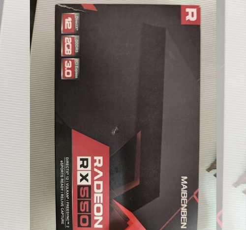 Видеокарта rx550 2gb на запчасти