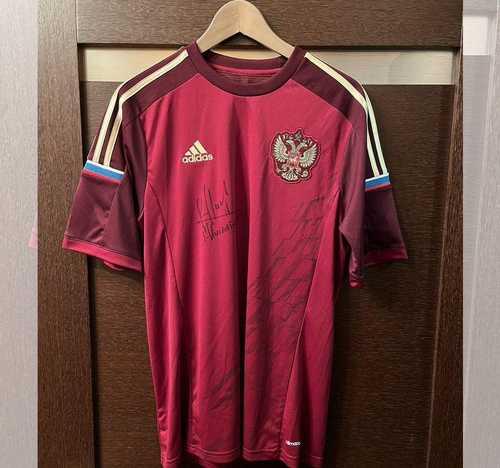 Майка сборной Adidas с автографом Р.Нигматуллина