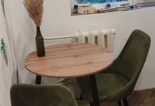 Стол круглый со стульями