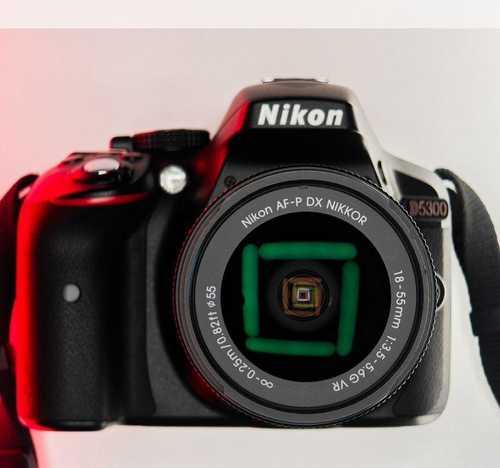 Фотоаппарат Nikon d5300 18-55mm kit 10к пробег