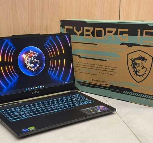 MSi Cyborg 15 i7-12650H RTX4060 16DDR5 512 Игровой