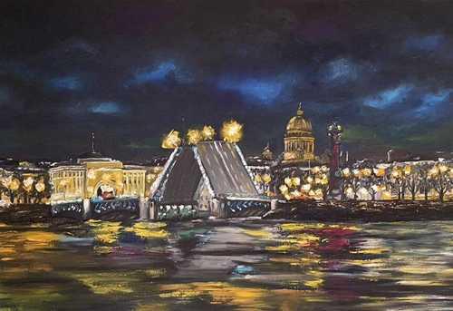 Санкт-Петербург Большая Картина Маслом на Холсте
