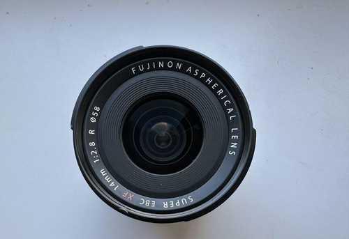 Объектив fujifilm XF 14mm f/2.8R
