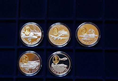 Серебряные монеты Канады - Канадская авиация