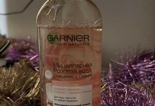 Garnier розовая мицелярная вода