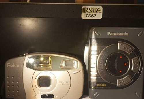 Плёночный фотоаппарат и кассетный стерео плейер