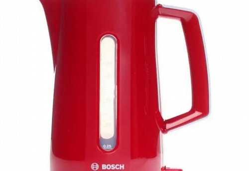 Чайник электрический Bosch TWK3A014, 2400 Вт, крас