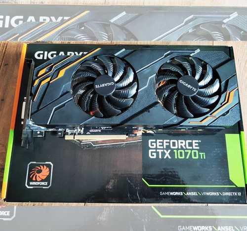 Видеокарта Gigabyte geforce GTX 1070 Ti 8Gb