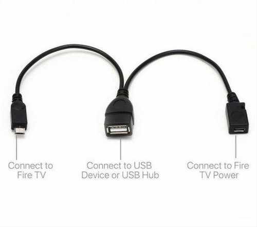 Micro USB OTG 2 в 1 для Fire TV Stick 4K MAX