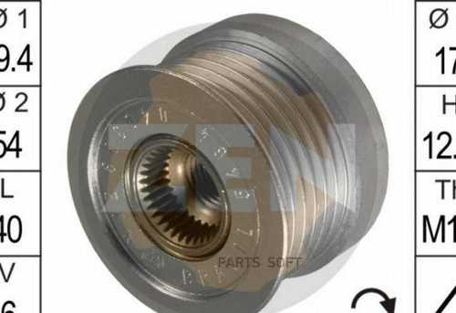 ERA ZN5464 Шкив генератора\ ford focus II 2.0