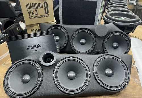 Комплект громкого фронта Pride Diamond 8"V3 (3х20)