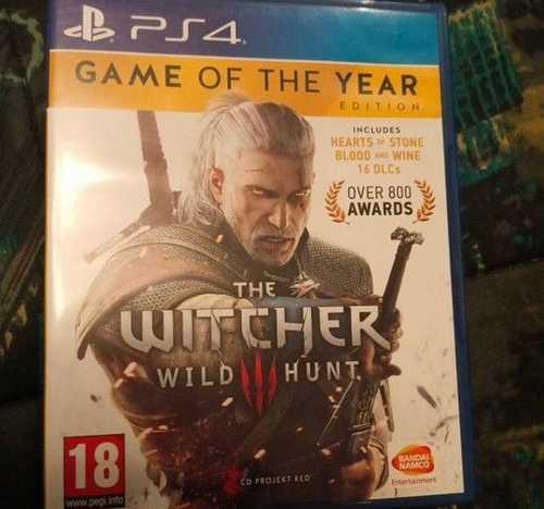 The Witcher 3 Wild hunt ps4 диск