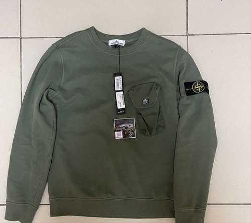 Stone island pocket detail crew sweat