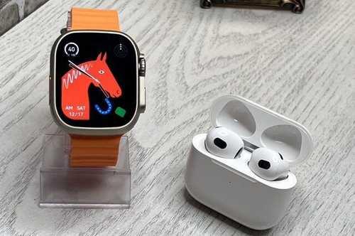 Комплект Airpods 3 + Apple Watch Ultra / Доставка