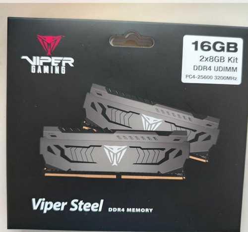 Оперативная память Patriot Viper Steel 16gb (2x8)