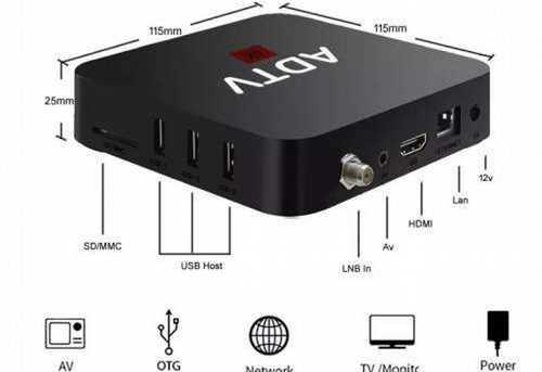 Спутниковый ресивер adtv DVB-S2 4K hevc Smart Andr