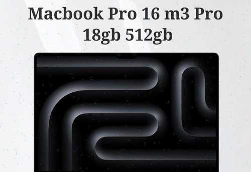 Macbook Pro 16 m3 Pro 18gb 512gb рст