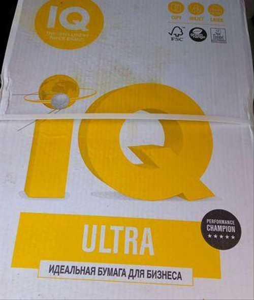 Офисная бумага a4 mondi IQ ultra