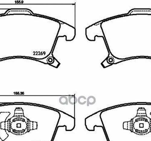 Колодки торм.пер. P24173 Brembo