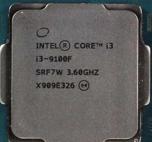 Процессор intel i3 9100f