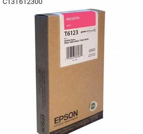 C13T612300, Картридж epson T6123 Струйный Пурпурный