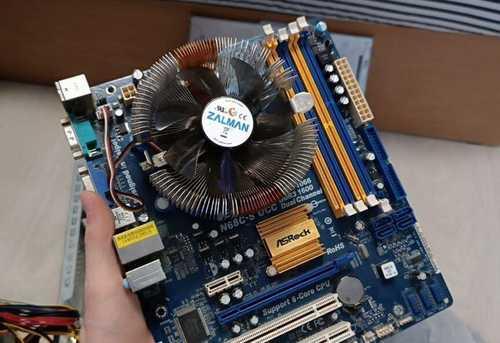 Матер плата ASRock N68C-S + проц AMD Athlon 64 X2