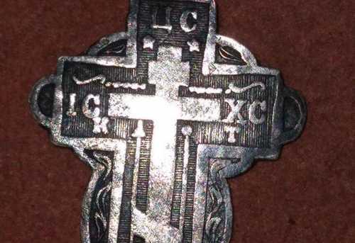 Крест нат. "лепесток",18 век (серебро84) 2 клейма