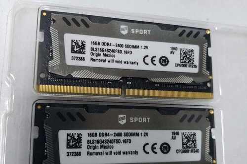 Оперативная память для ноутбука ddr4