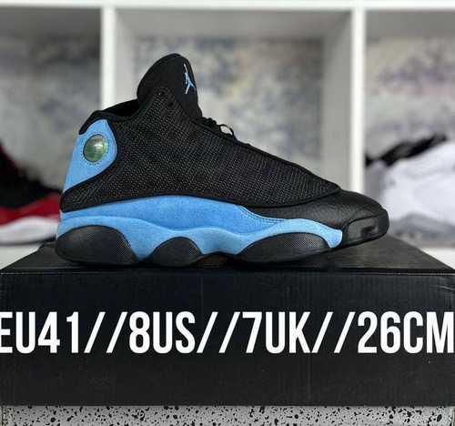 Кроссовки Air Jordan 13 Black University Blue