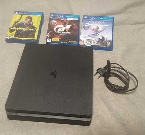 Sony playstation 4 slim 1tb   3 игры