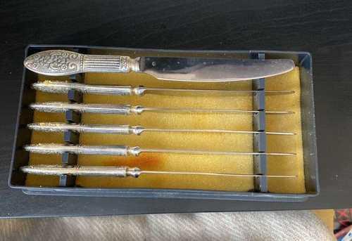 Набор столовых ножей(серебрение)