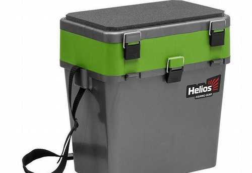 Рыболовный ящик Helios FishBox 19 л серо-салатовый