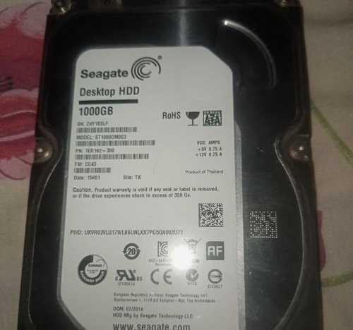 Hdd 1 tb (3,5”) 320gb(2,5”)