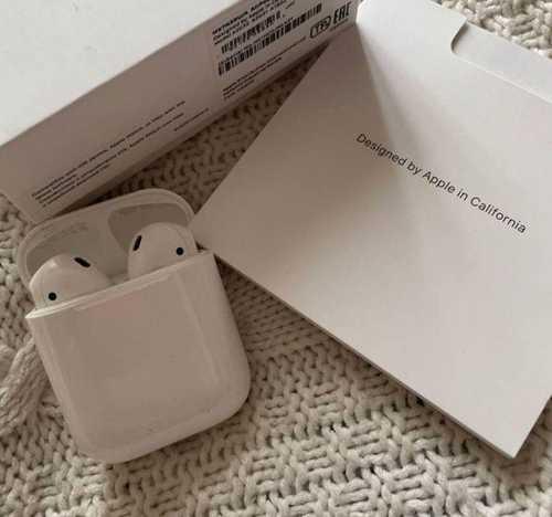 Беспроводные наушники apple airpods 2