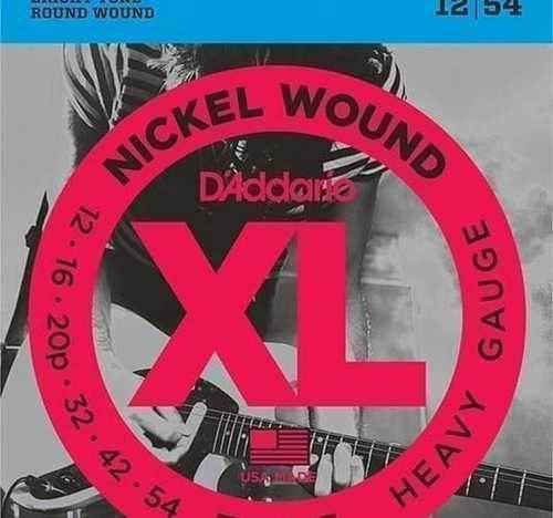 DAddario EXL145 XL Nickel wound 12-54 струны для