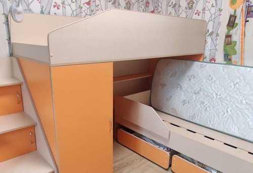 Детская мебель (кровати, гардероб)матрасы(Орматек)