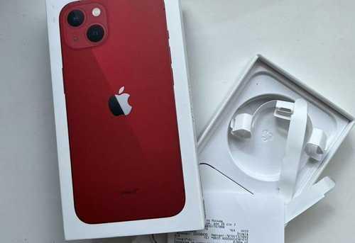 Коробка от iPhone 13 red