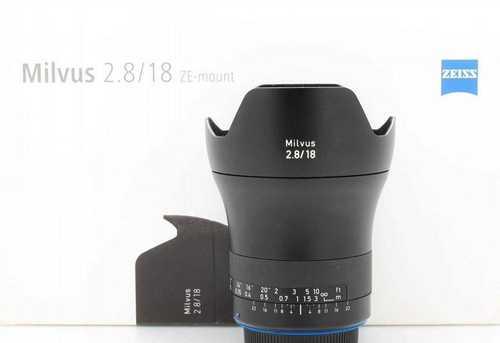 Zeiss Milvus 18mm f/2.8 ZE (Canon EF)
