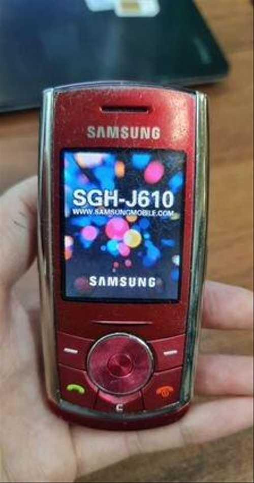 Телефон Samsung SGH-J610 рабочий
